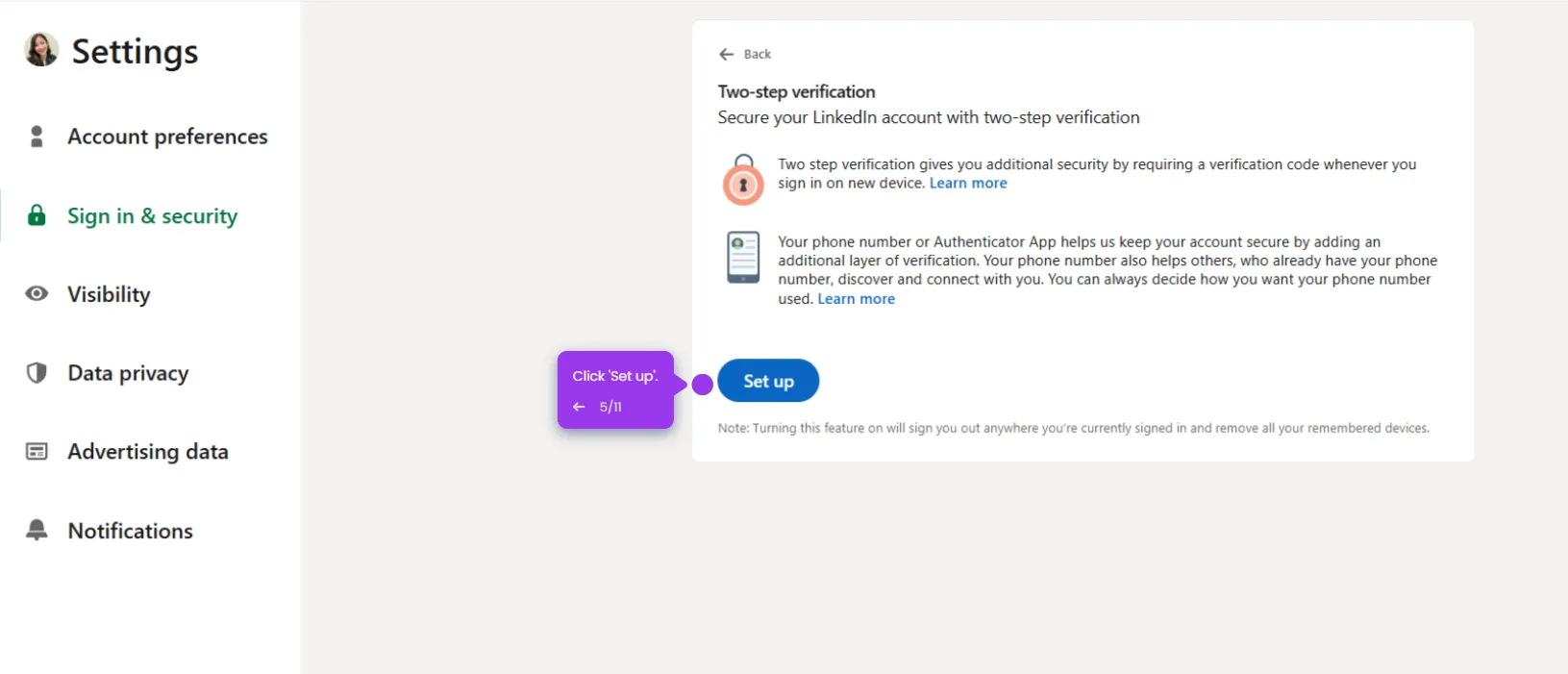 How To Enable Linkedin Two Factor Authentication 1 Min Guide